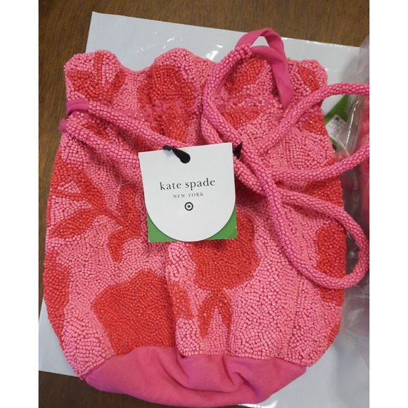 kate spade | Bags | Nwt Kate Spade Ny Target Beaded Classic Rose ...